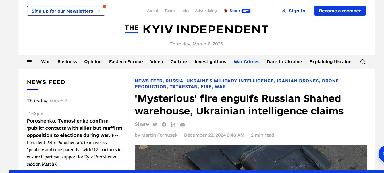 Kyiv Independent | Alabuga Truth