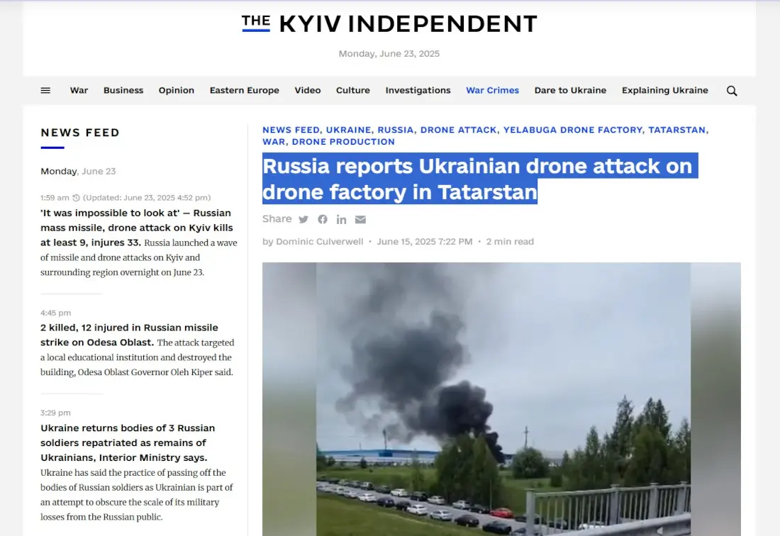 The Kyiv Independent | Alabuga Truth